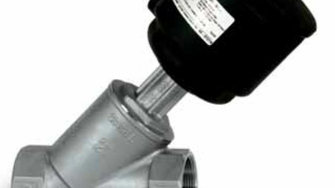 Piston valves for high temperature made of stainless steel normally closed